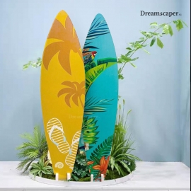 Foldable Beach Chair Decor Yellow | Seaside Event Party Props Rental